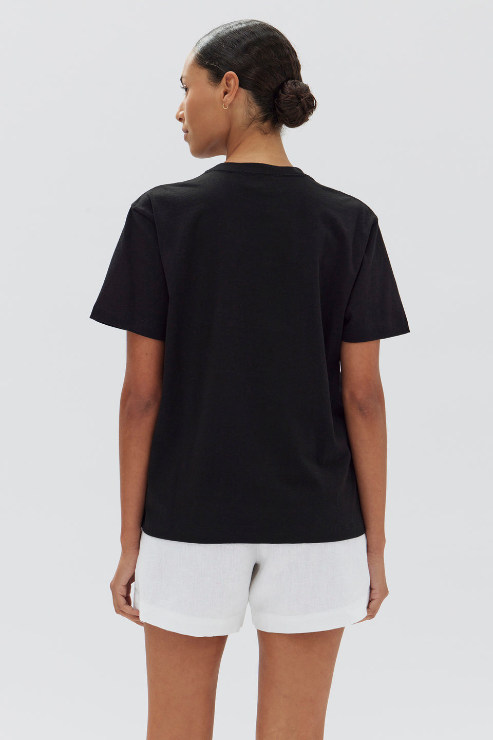 Womens Base Organic Tee Black | Assembly Label