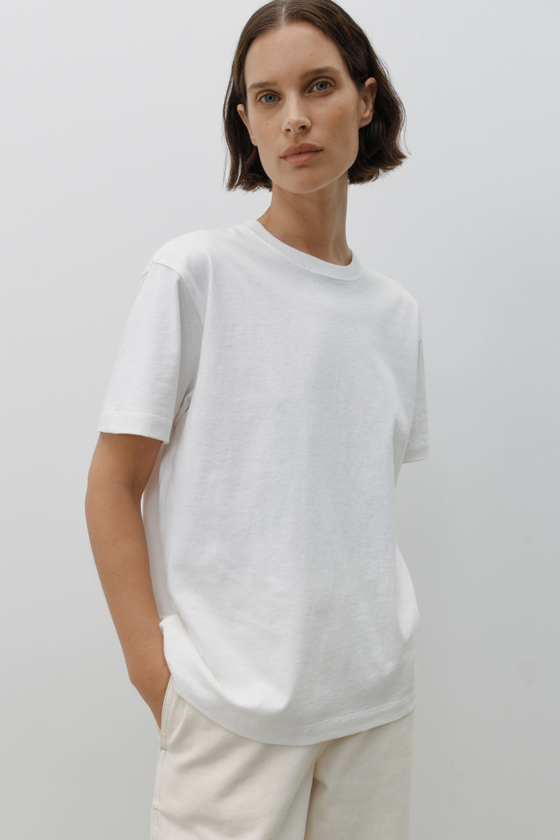 Womens Base Organic Tee Black | Assembly Label