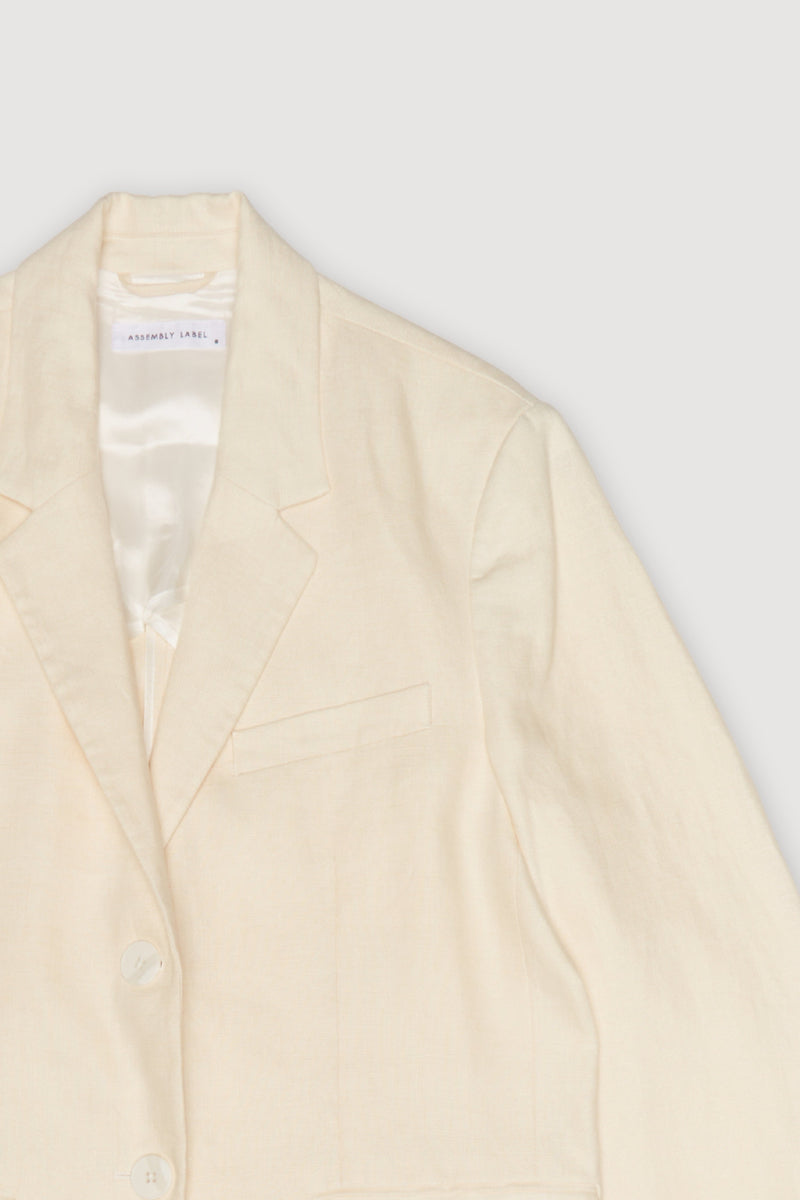 Re-Worn Linen Textured Jacket – Assembly Label