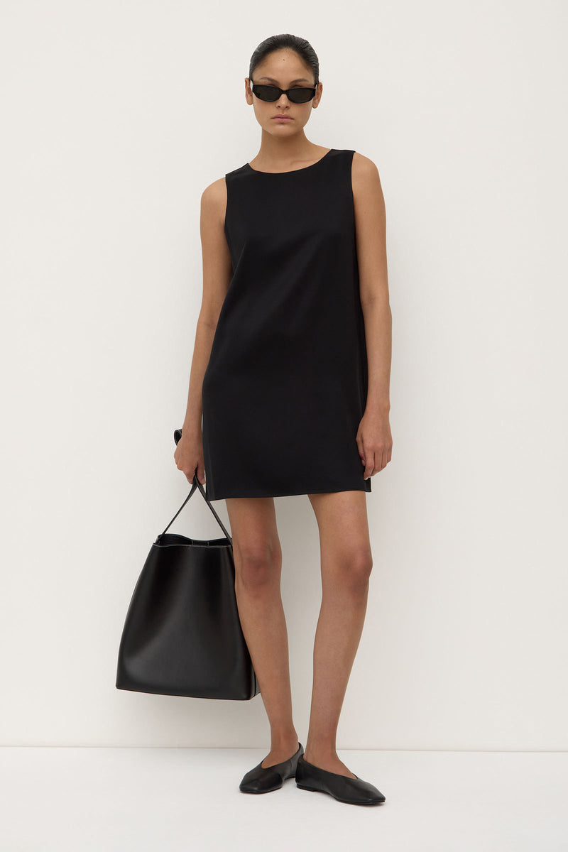 Womens Andi Mini Dress Black | Assembly Label
