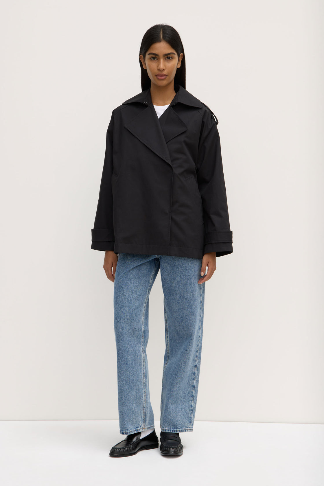 Womens Arden Short Mac Jacket Black | Assembly Label