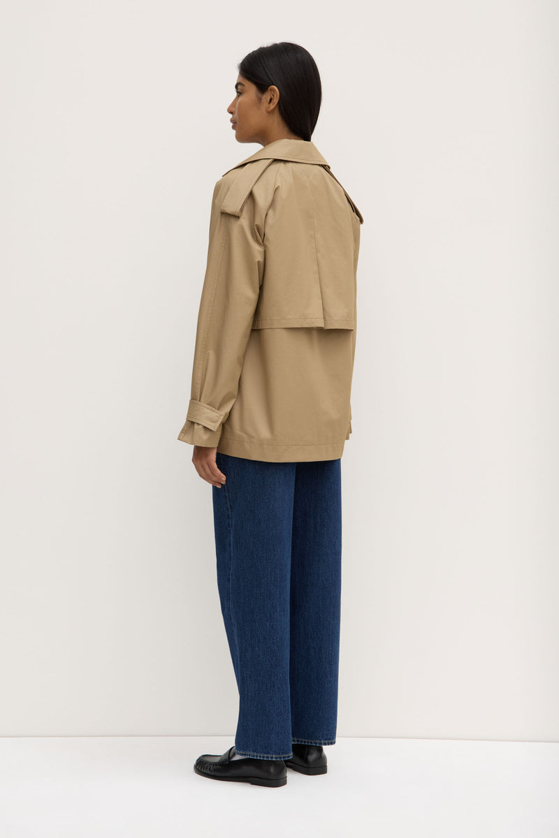 Womens Arden Short Mac Jacket Cement | Assembly Label