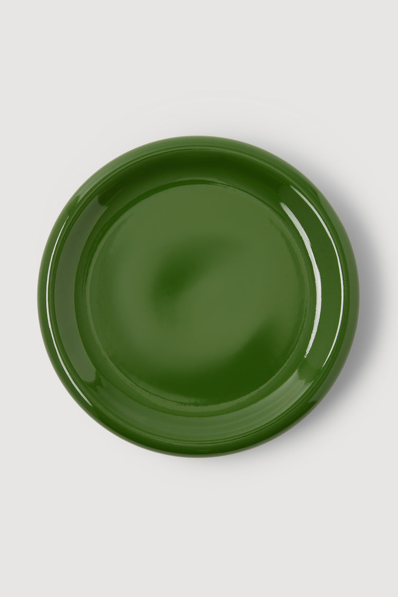 Hay - Barro Plate Set of 2 Green - 24 cm | Assembly Label