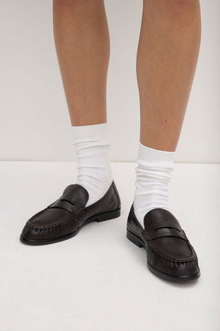 Avenue Leather Loafer Crinkle Umber | Assembly Label