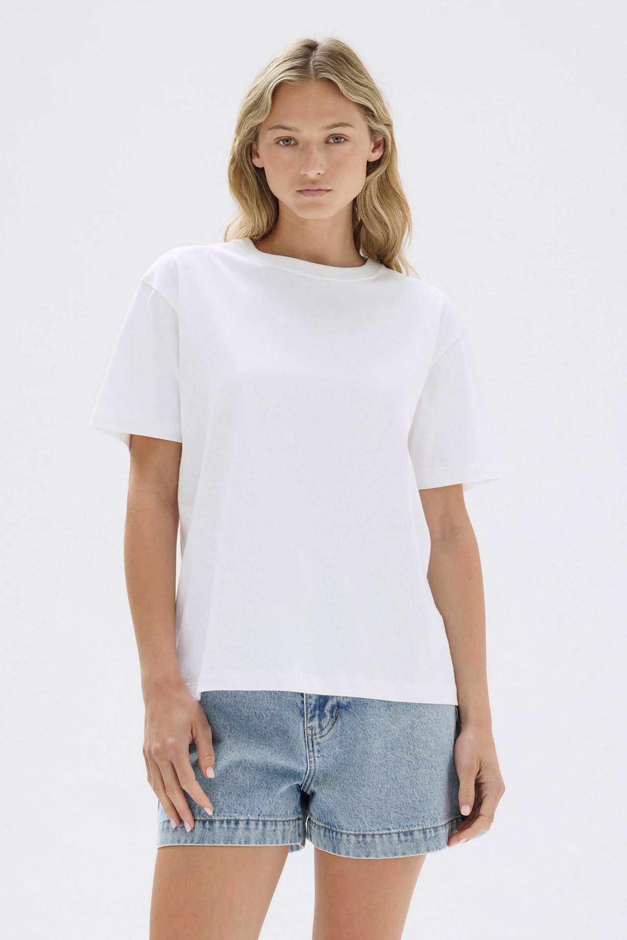 Womens Base Organic Tee Black | Assembly Label