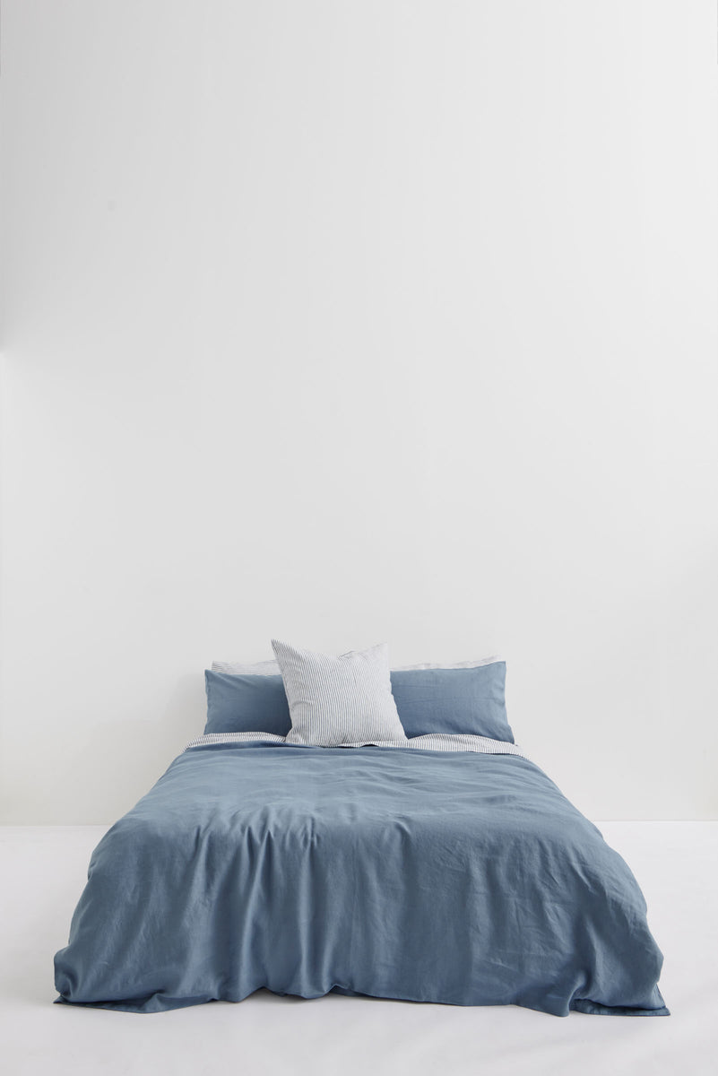 Linen Duvet Cover Ocean | Assembly Label