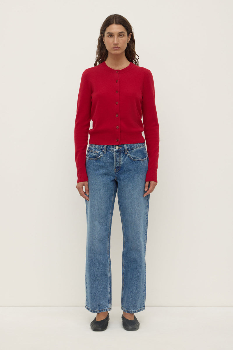 Womens Benny Knit Cardigan Mulberry | Assembly Label