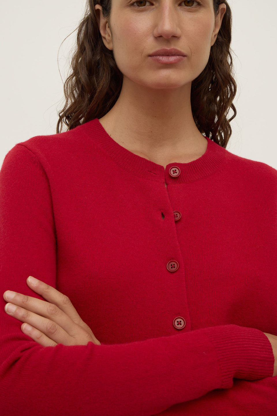 Womens Benny Knit Cardigan Mulberry | Assembly Label