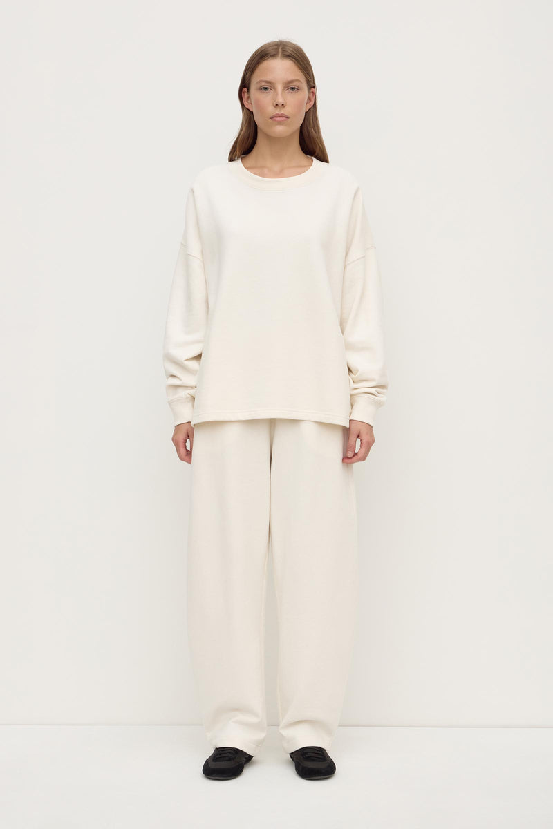 Womens Brushed Cotton Lounge Sweater Shell | Assembly Label