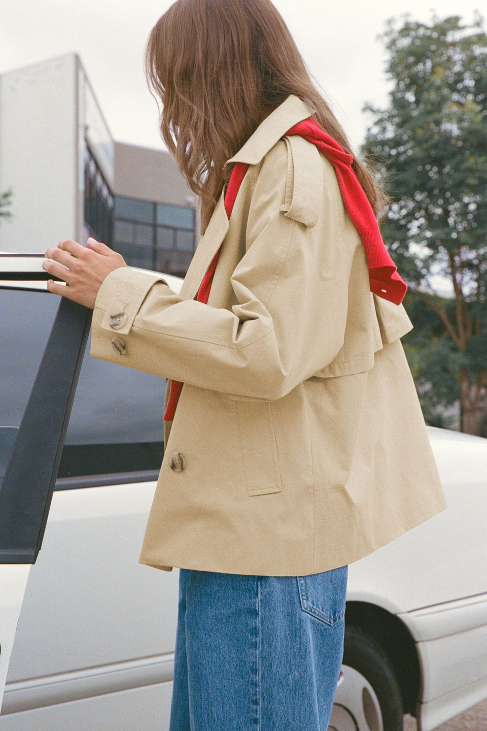 Womens Casey Short Mac Jacket Natural | Assembly Label