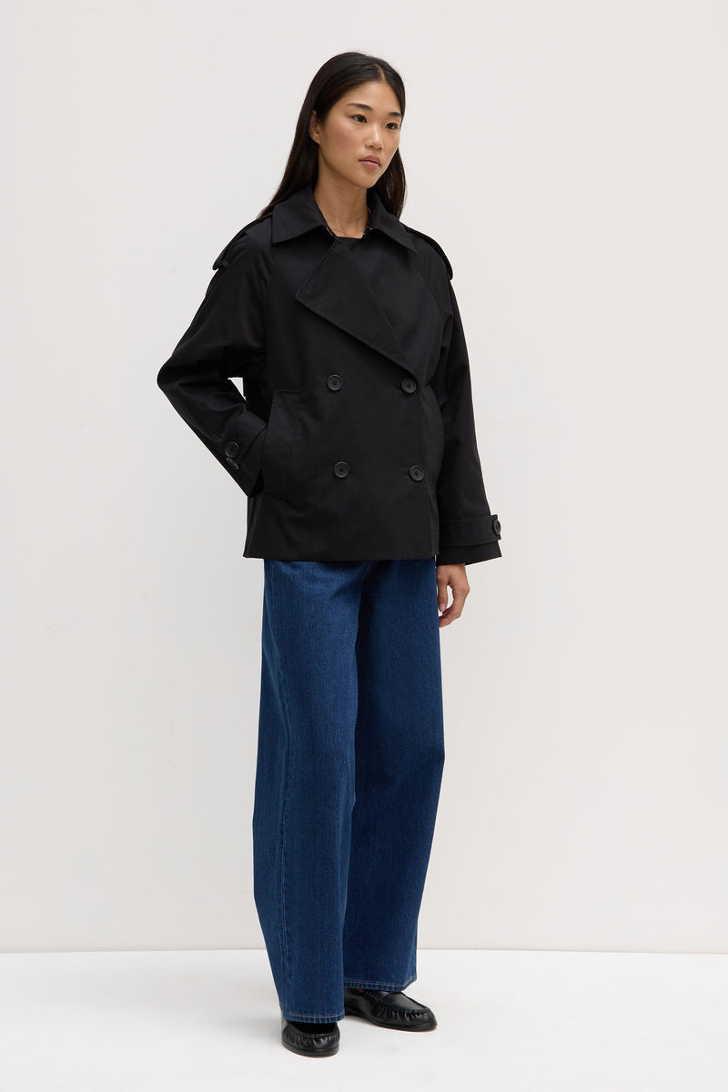 Womens Casey Short Mac Jacket Black | Assembly Label