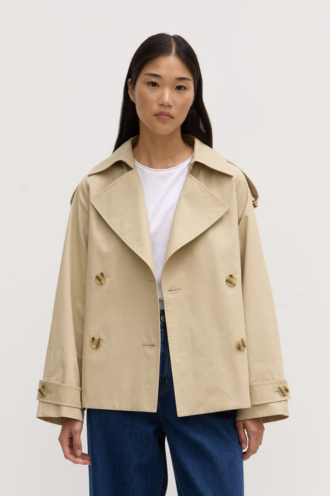 Womens Casey Short Mac Jacket Natural | Assembly Label