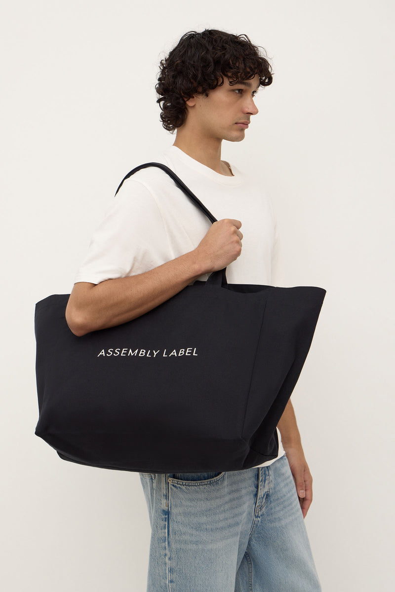 Everyday Canvas Tote Navy | Assembly Label