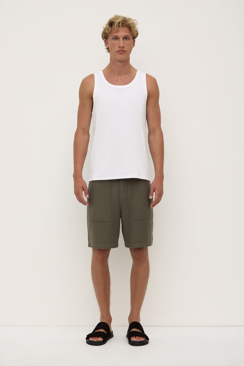 Mens Harry Tank White | Assembly Label