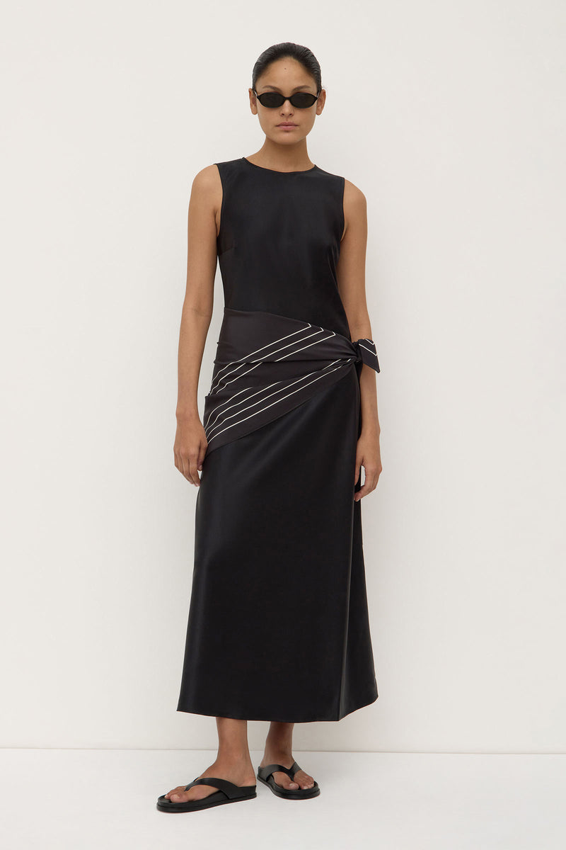 Womens Ilsa Midi Dress Black | Assembly Label