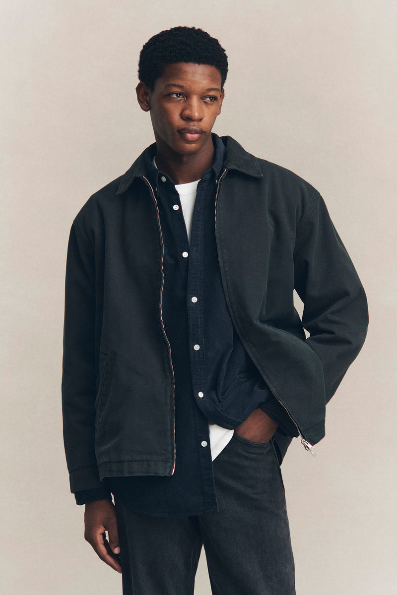 Mens Joey Cotton Jacket Washed Black | Assembly Label