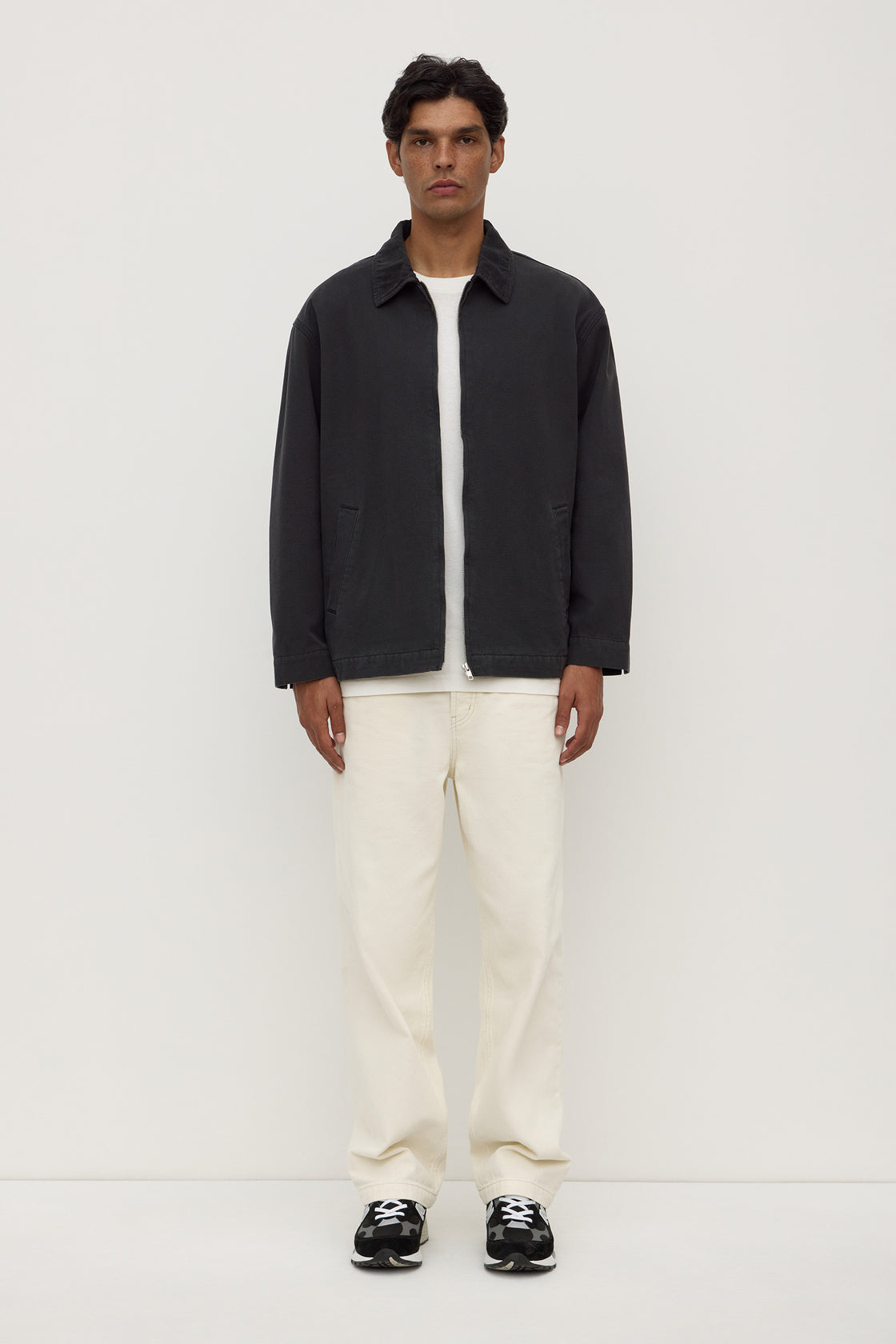 Mens Joey Cotton Jacket Washed Black | Assembly Label