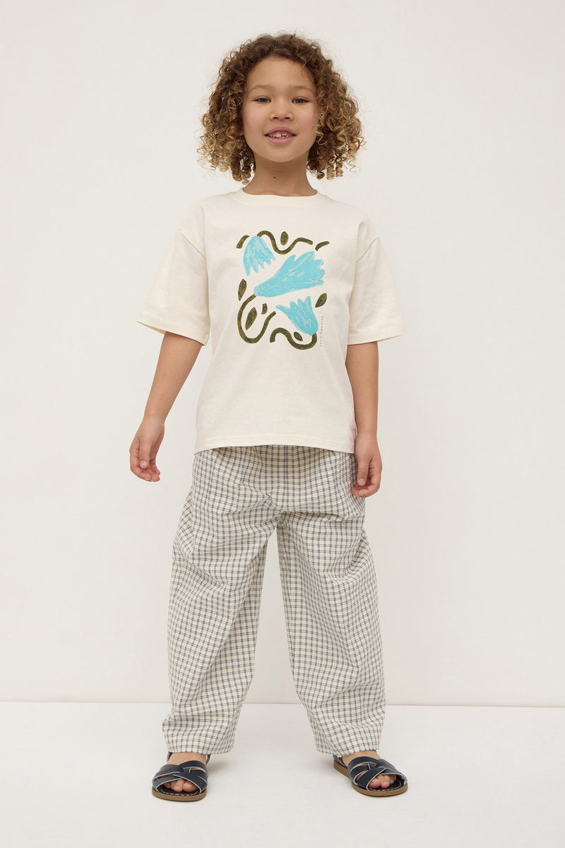 Kids Deco Flower Tee Pebble | Assembly Label