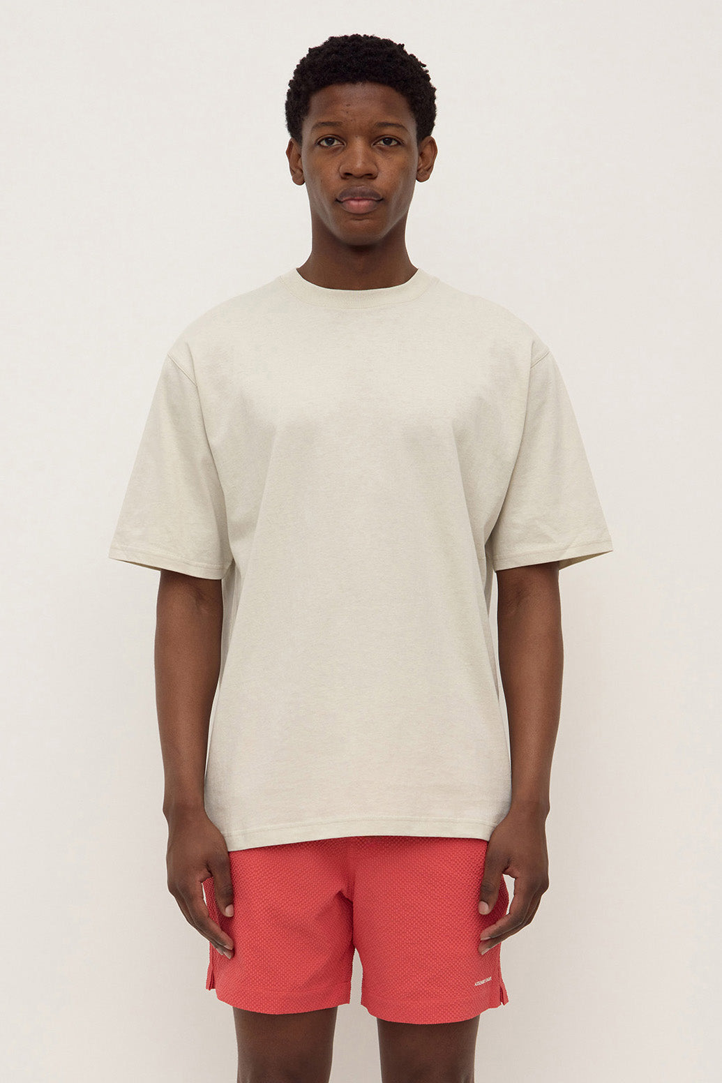 Mens Knox Organic Oversized Tee Limestone | Assembly Label