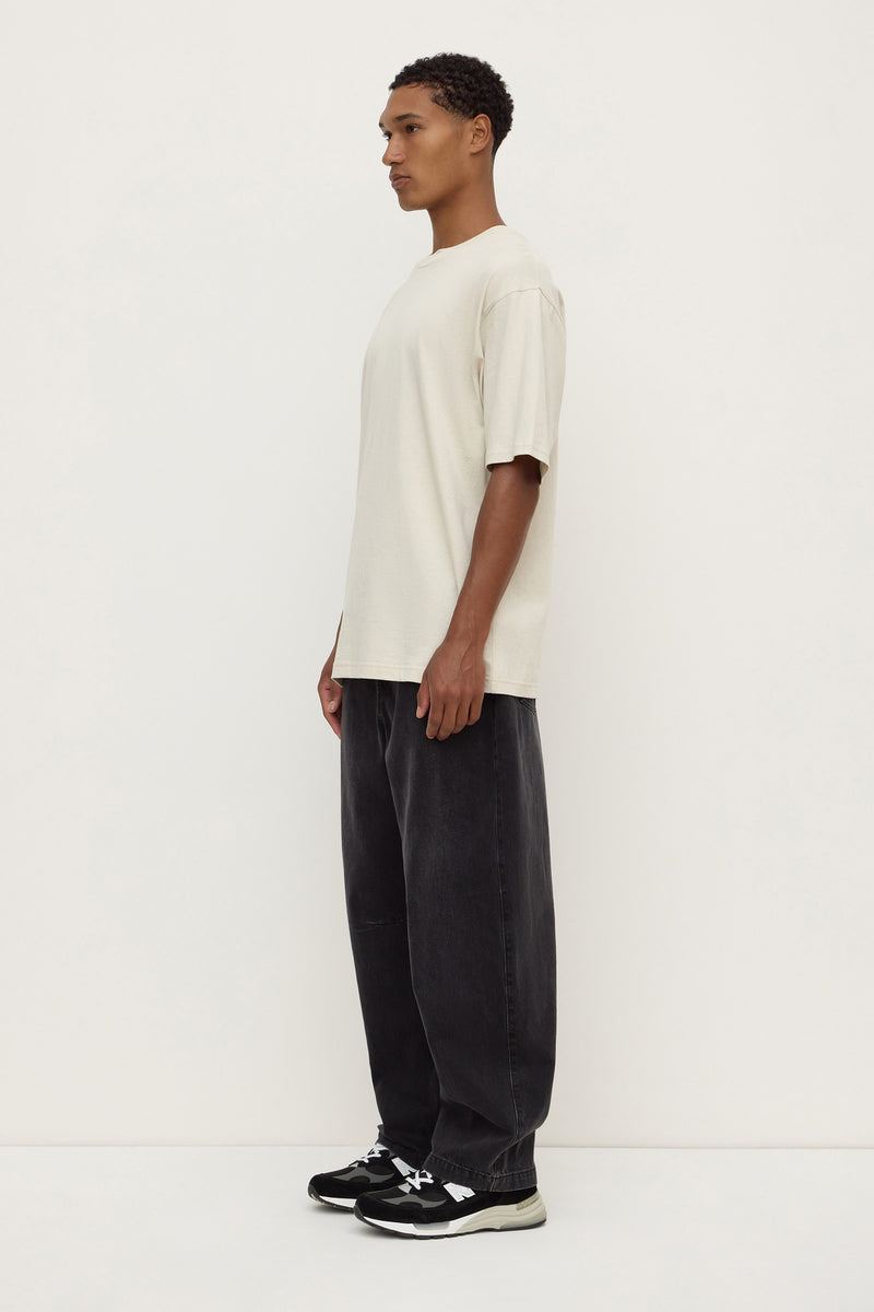 Mens Knox Organic Oversized Tee Limestone | Assembly Label