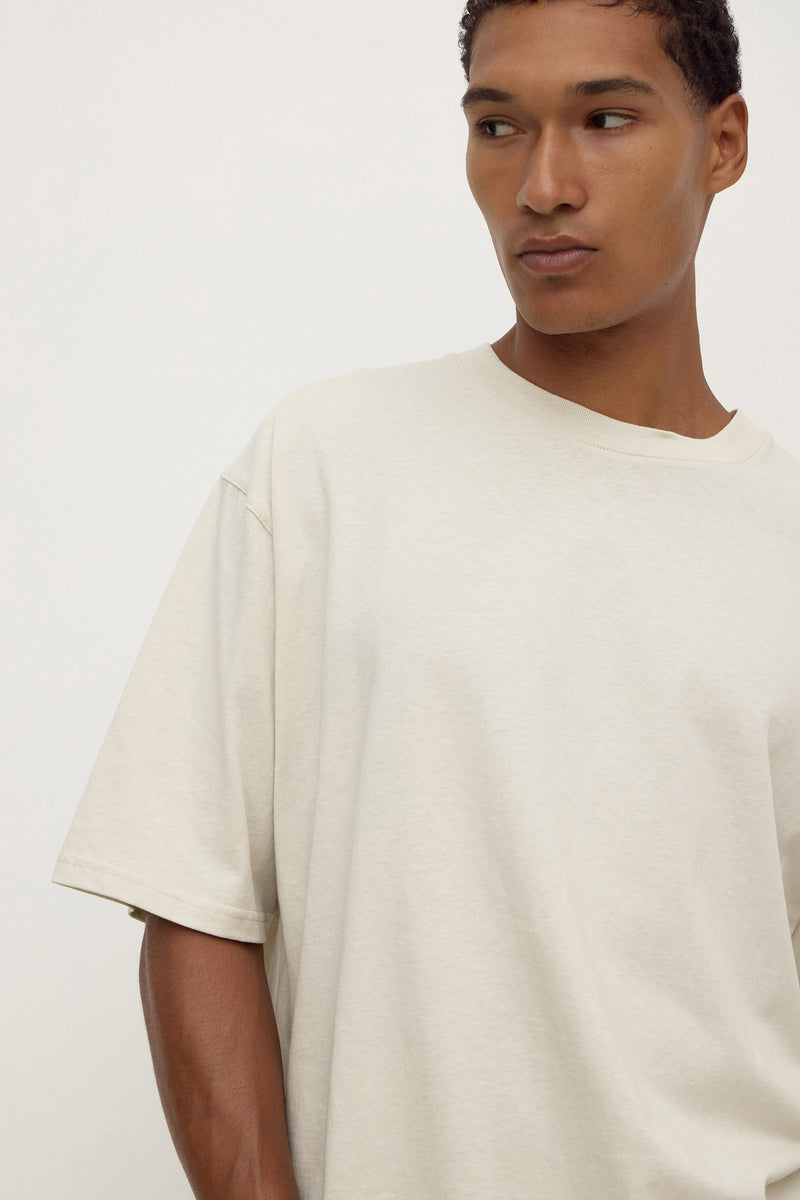 Mens Knox Organic Oversized Tee Limestone | Assembly Label