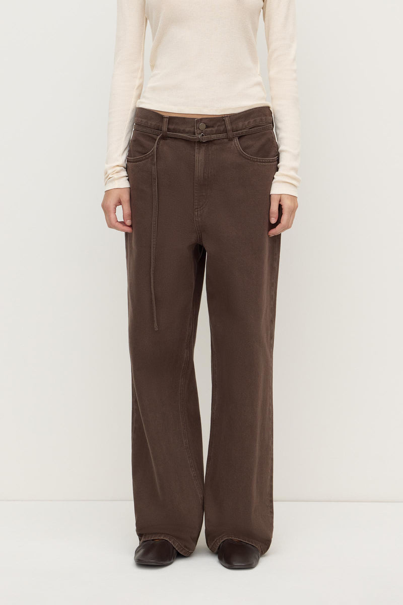 Womens Loose Fit Jean Dark Ganache | Assembly Label