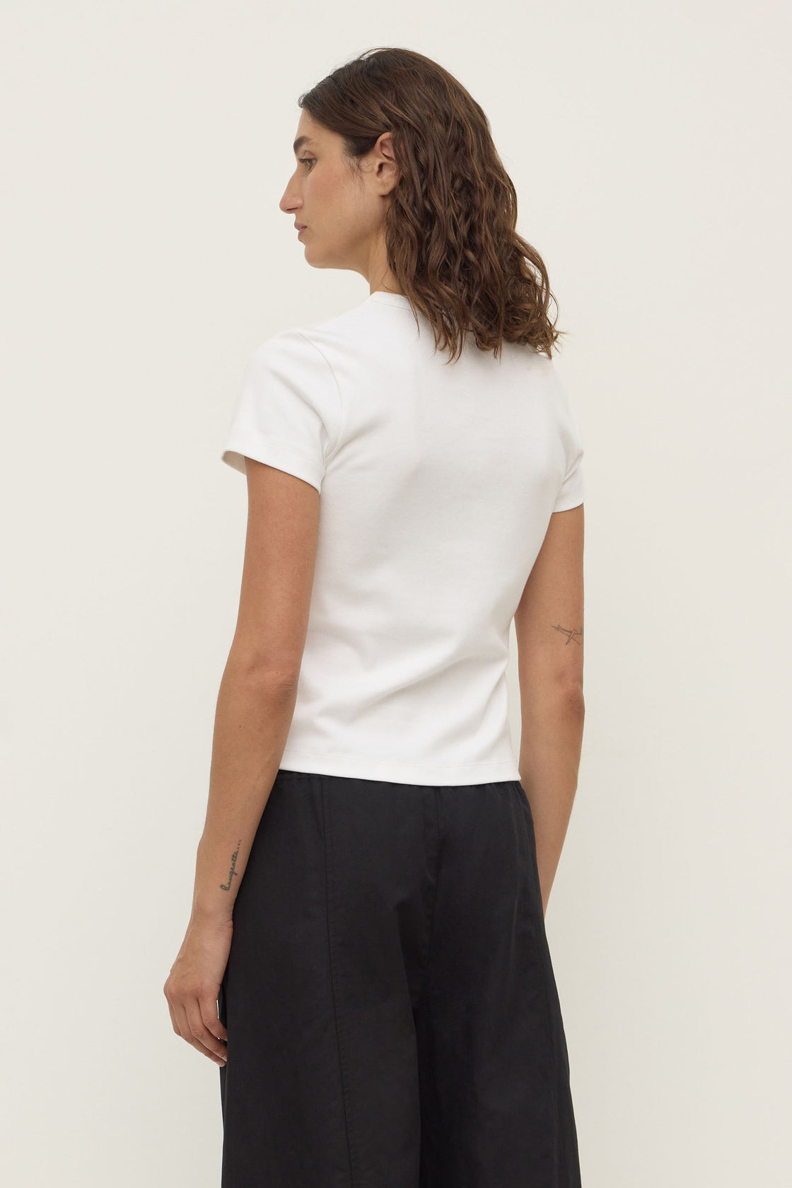 Womens Lyla Cap Sleeve Tee White | Assembly Label
