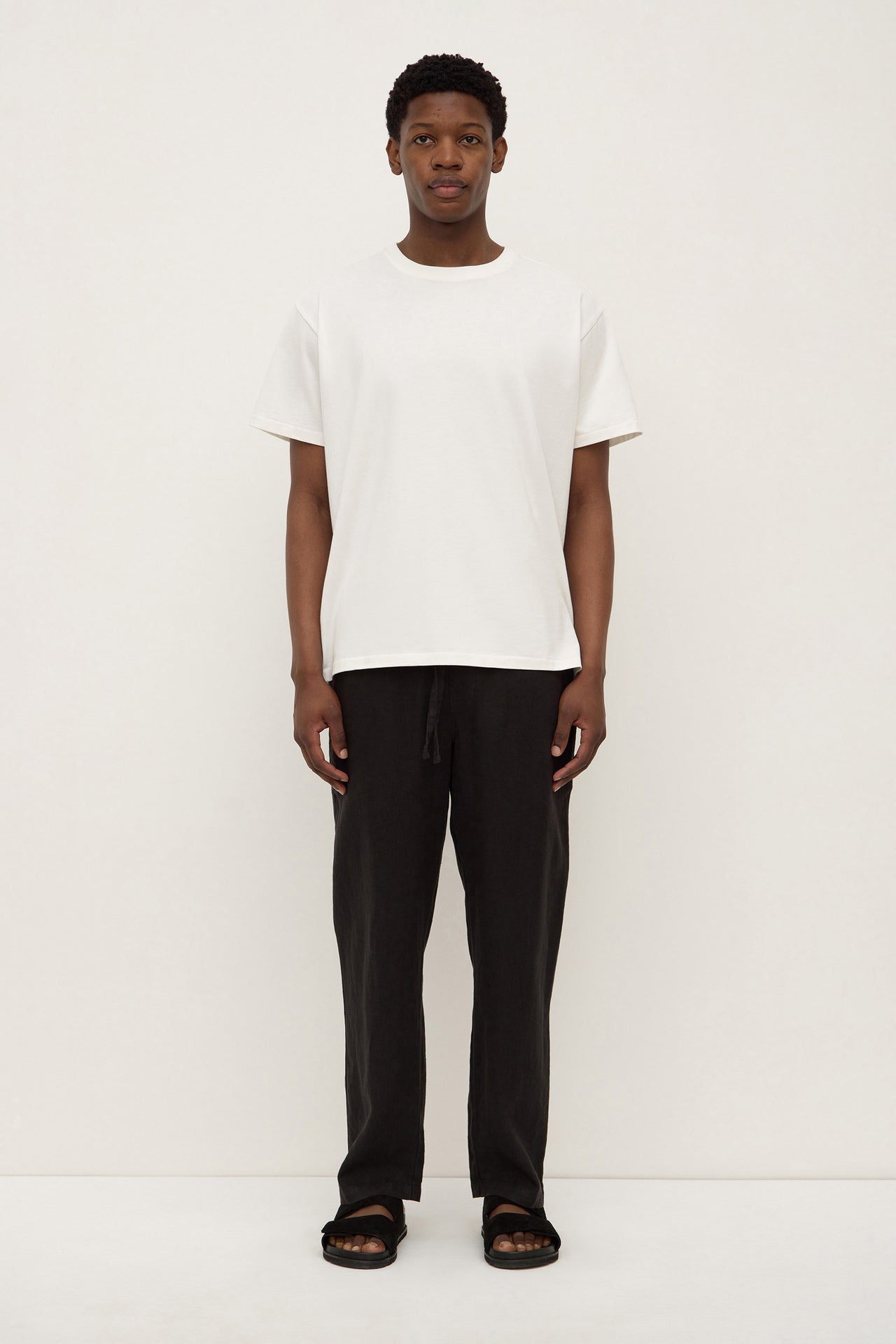 Mens Tide Linen Pants Black | Assembly Label