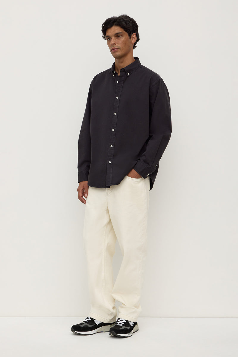 Mens Maclean Long Sleeve Shirt Washed Black | Assembly Label