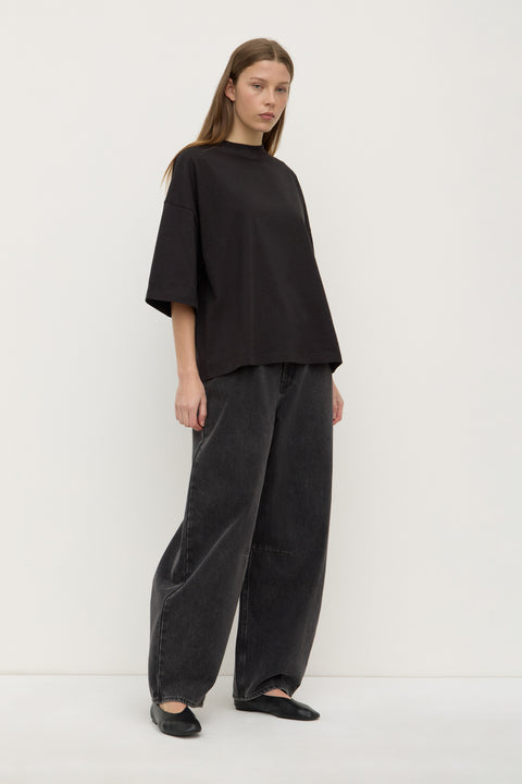 Womens Max Cotton Oversized Tee Black | Assembly Label