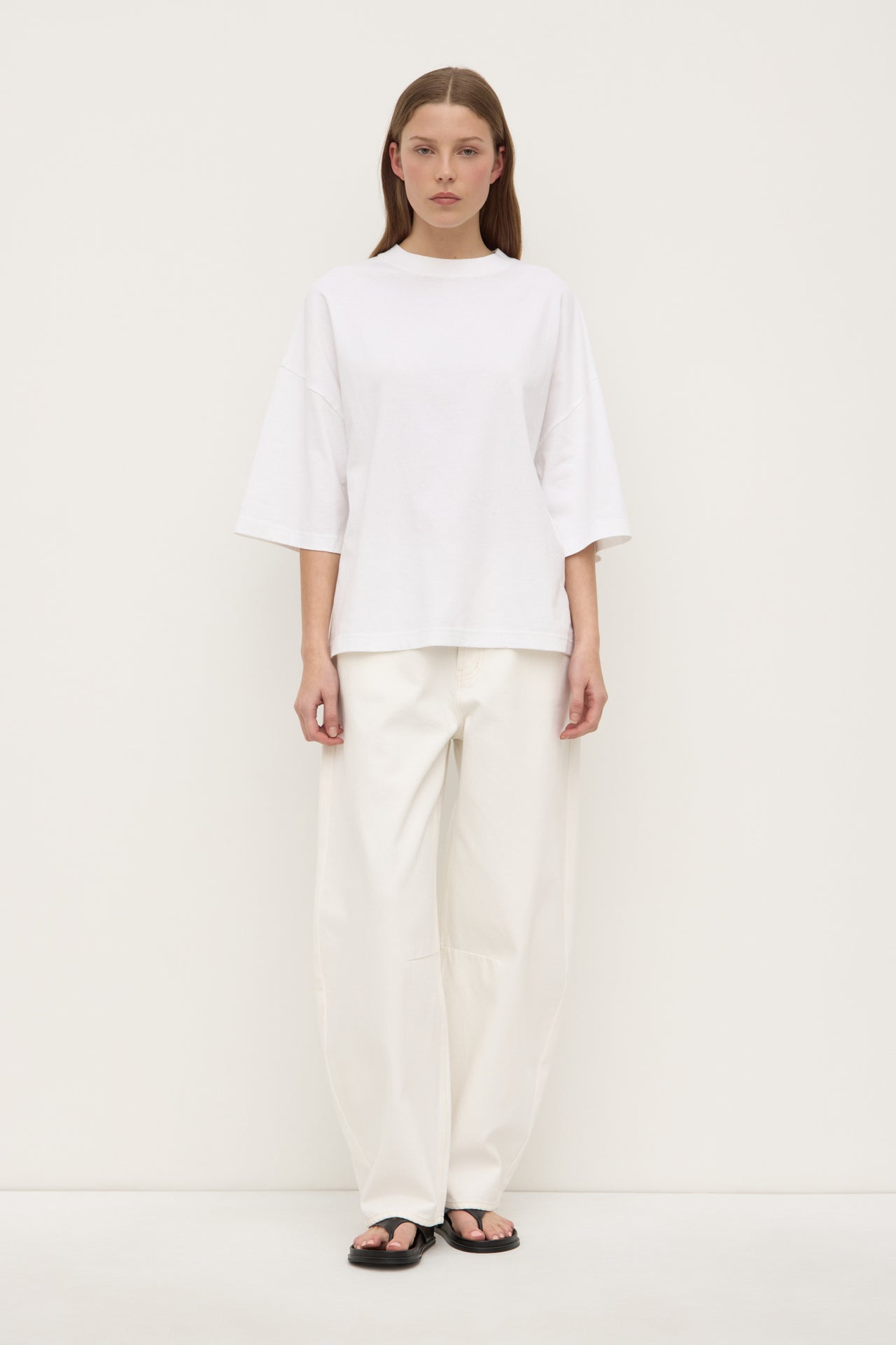 Womens Max Cotton Oversized Tee White | Assembly Label