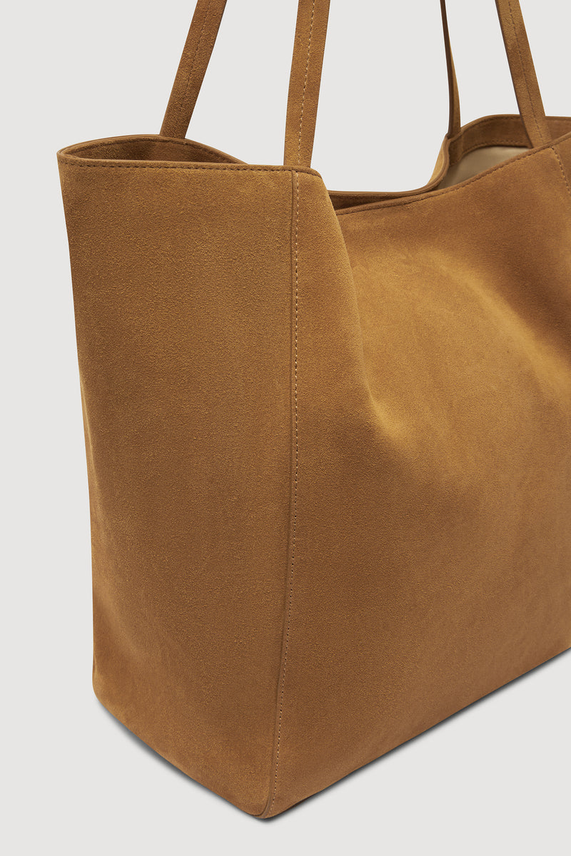Paige Suede Tote Bag Tan | Assembly Label