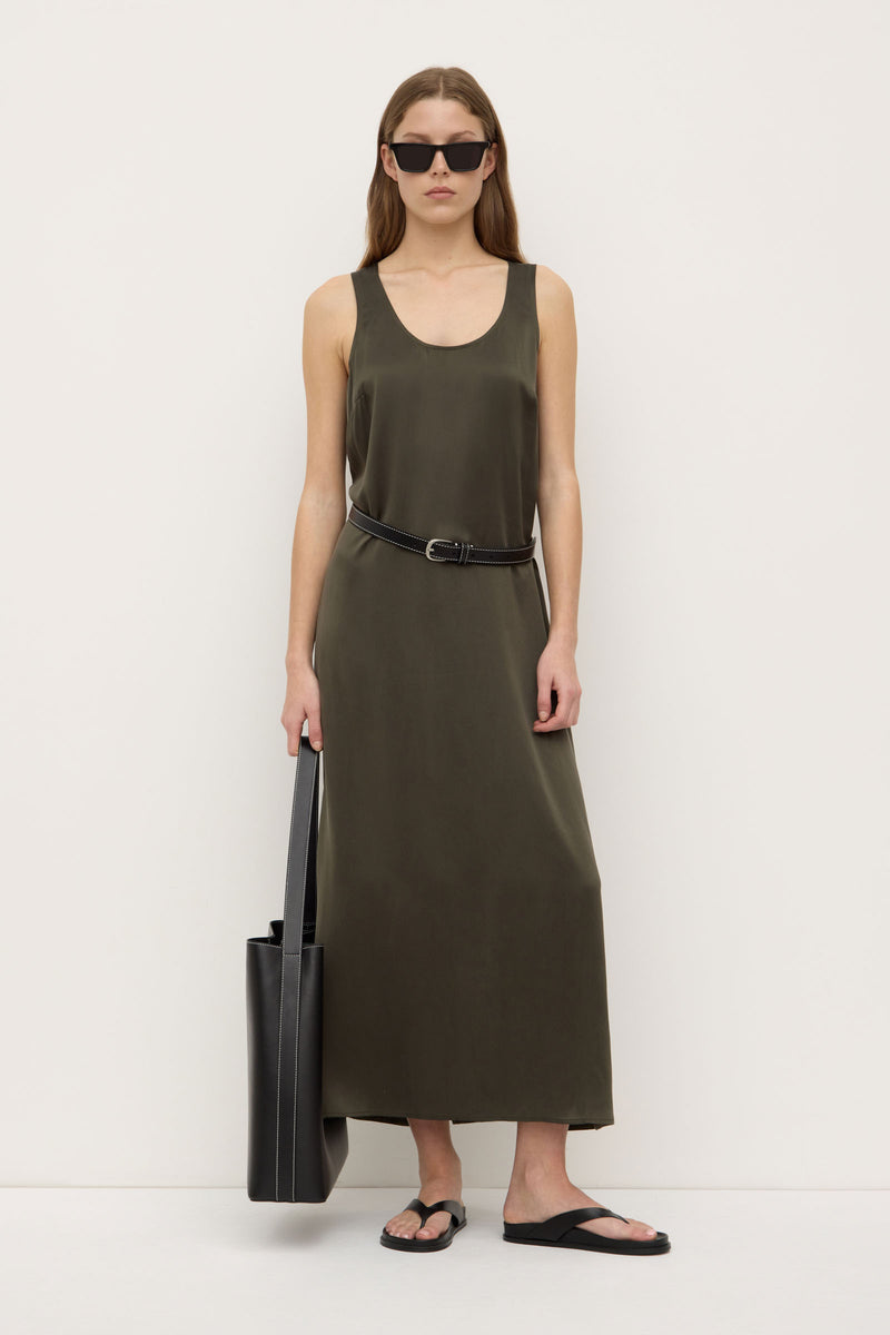 Womens Pippa Silk Tank Dress Sorrel | Assembly Label