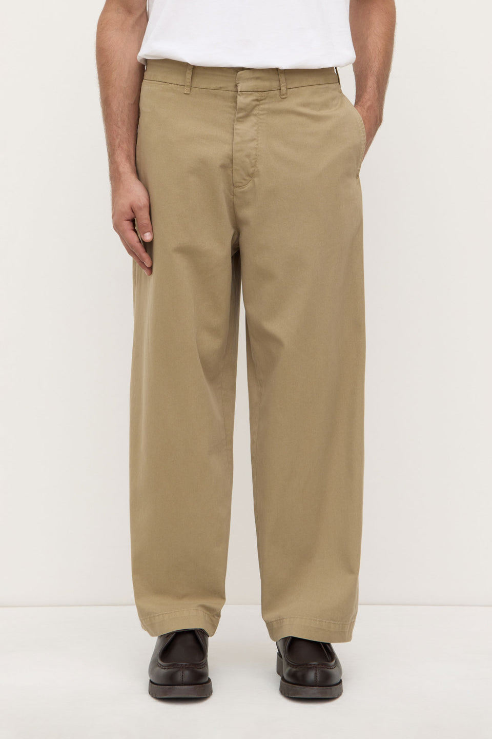 Mens Reyes Cotton Pant Tan | Assembly Label