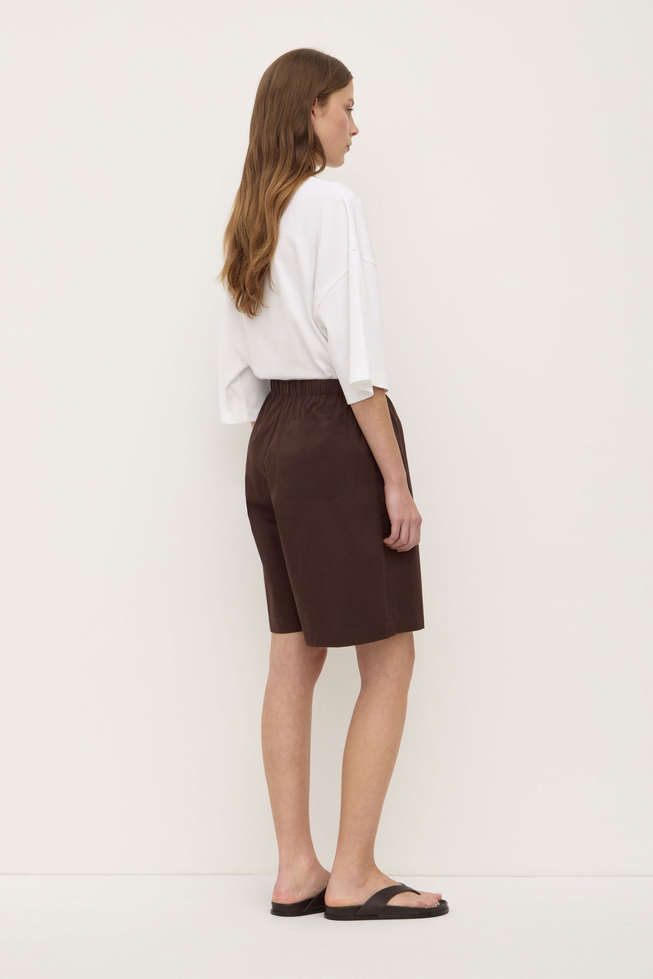 Womens Riley Poplin Short Ganache | Assembly Label