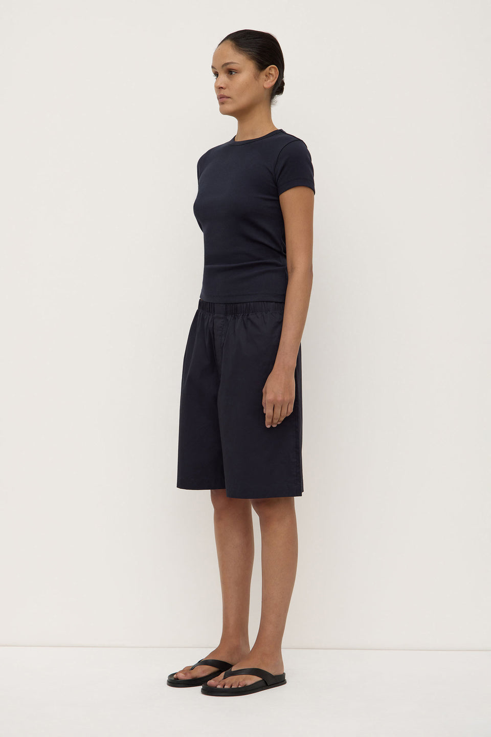 Womens Riley Poplin Short True Navy | Assembly Label