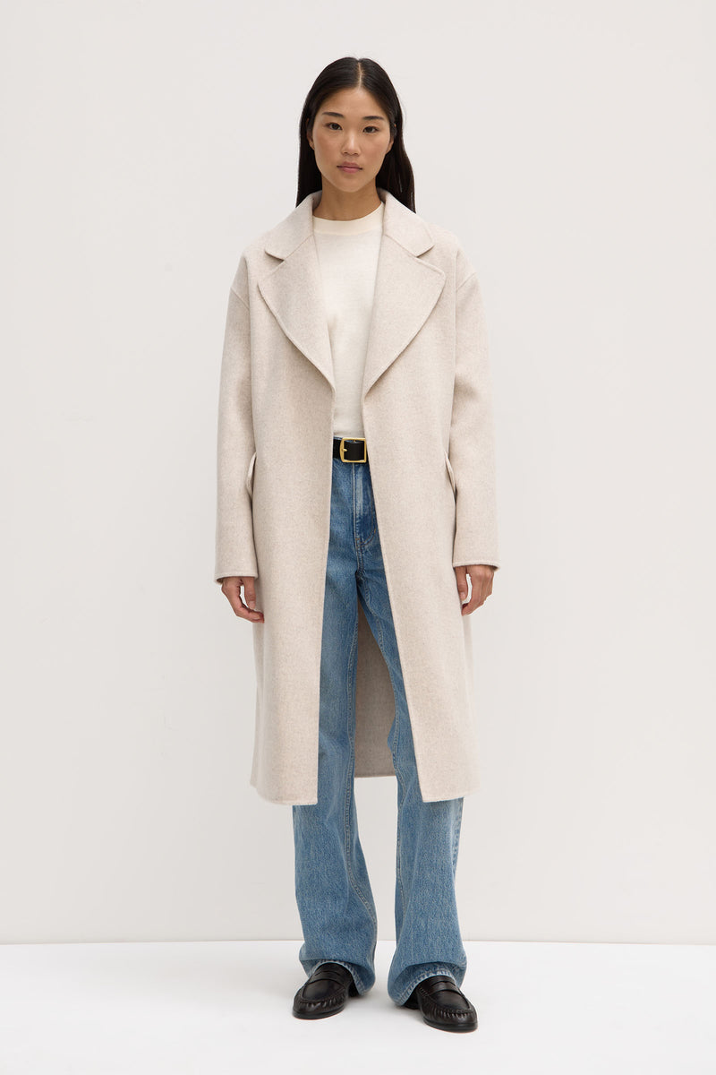 Womens Sadie Single Breasted Coat Oat | Assembly Label