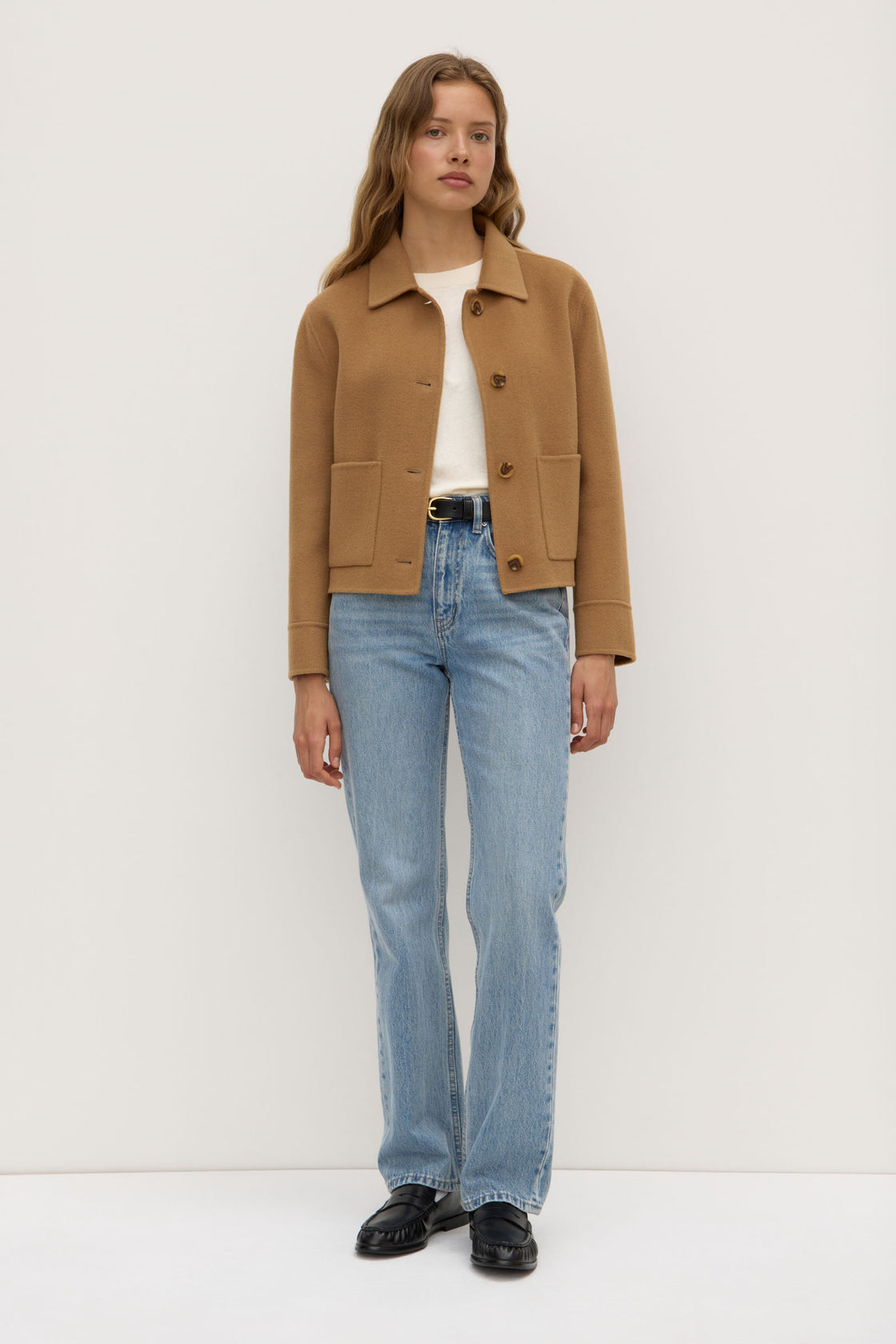 Womens Tasmin Wool Jacket Camel | Assembly Label