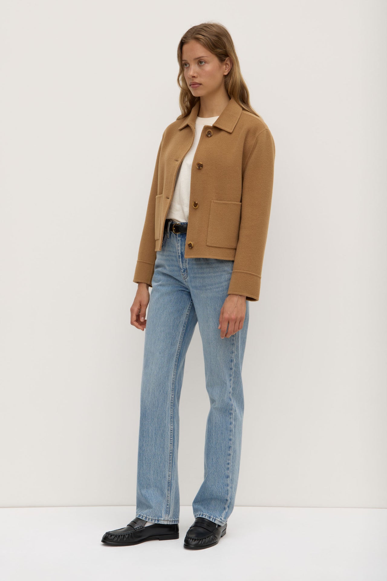 Womens Tasmin Wool Jacket Camel | Assembly Label