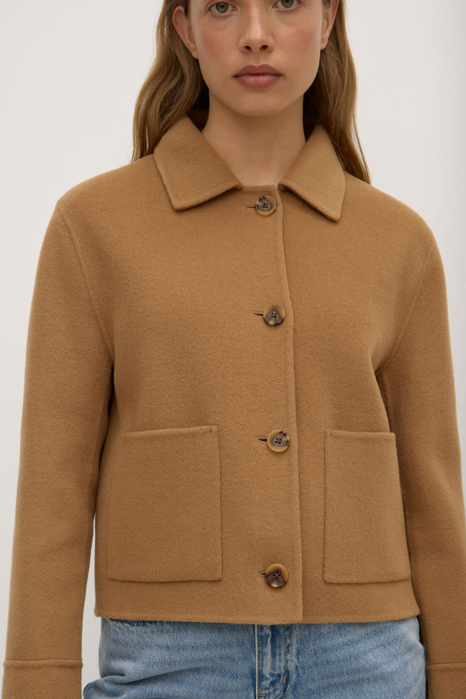 Womens Tasmin Wool Jacket Camel | Assembly Label