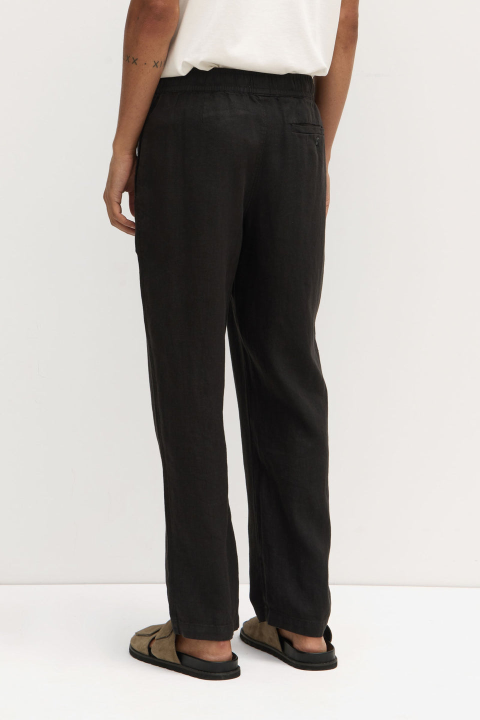 Mens Tide Linen Pants Black | Assembly Label