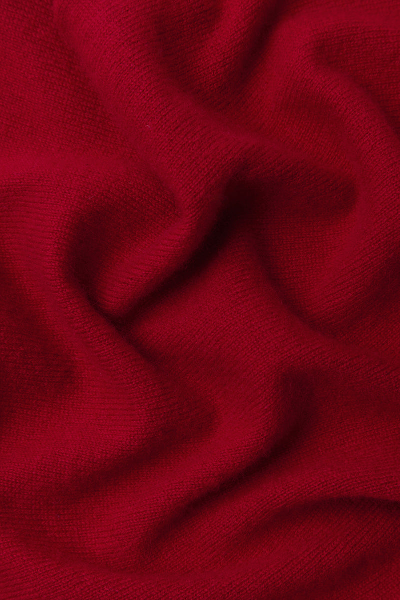 Triangular Cashmere Scarf Red | Assembly Label