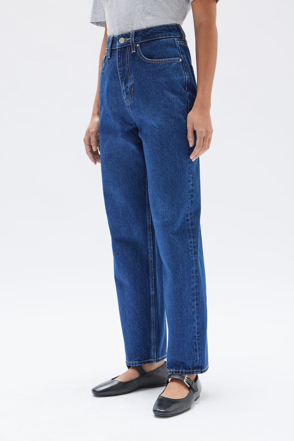 Womens Vintage Straight Jean Heritage Blue | Assembly Label