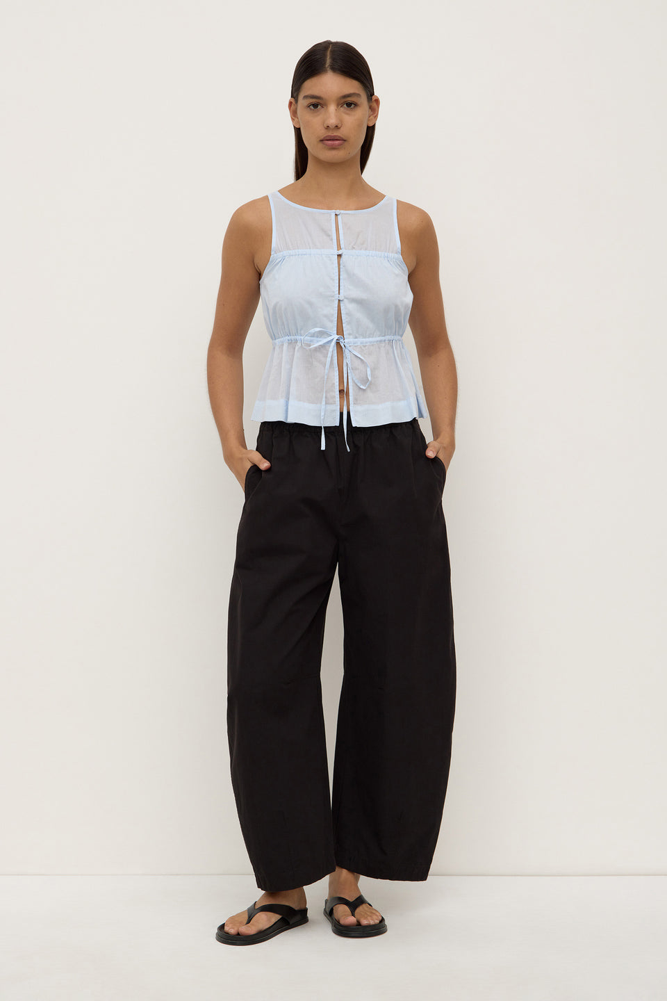 Womens Lola Barrel Pant Black | Assembly Label