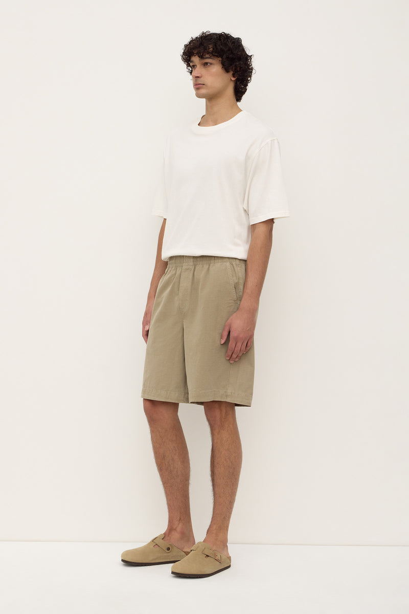 Mens Wallace Ripstop Short Light Tan | Assembly Label