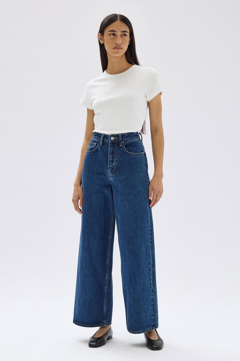 Womens Wide Leg Jean Heritage Blue | Assembly Label