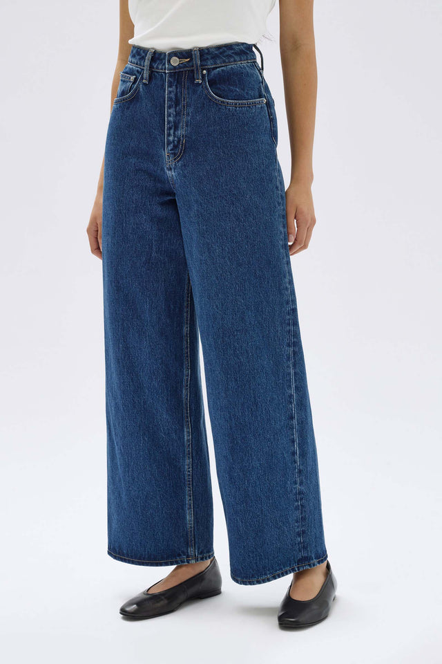 Womens Wide Leg Jean Heritage Blue | Assembly Label