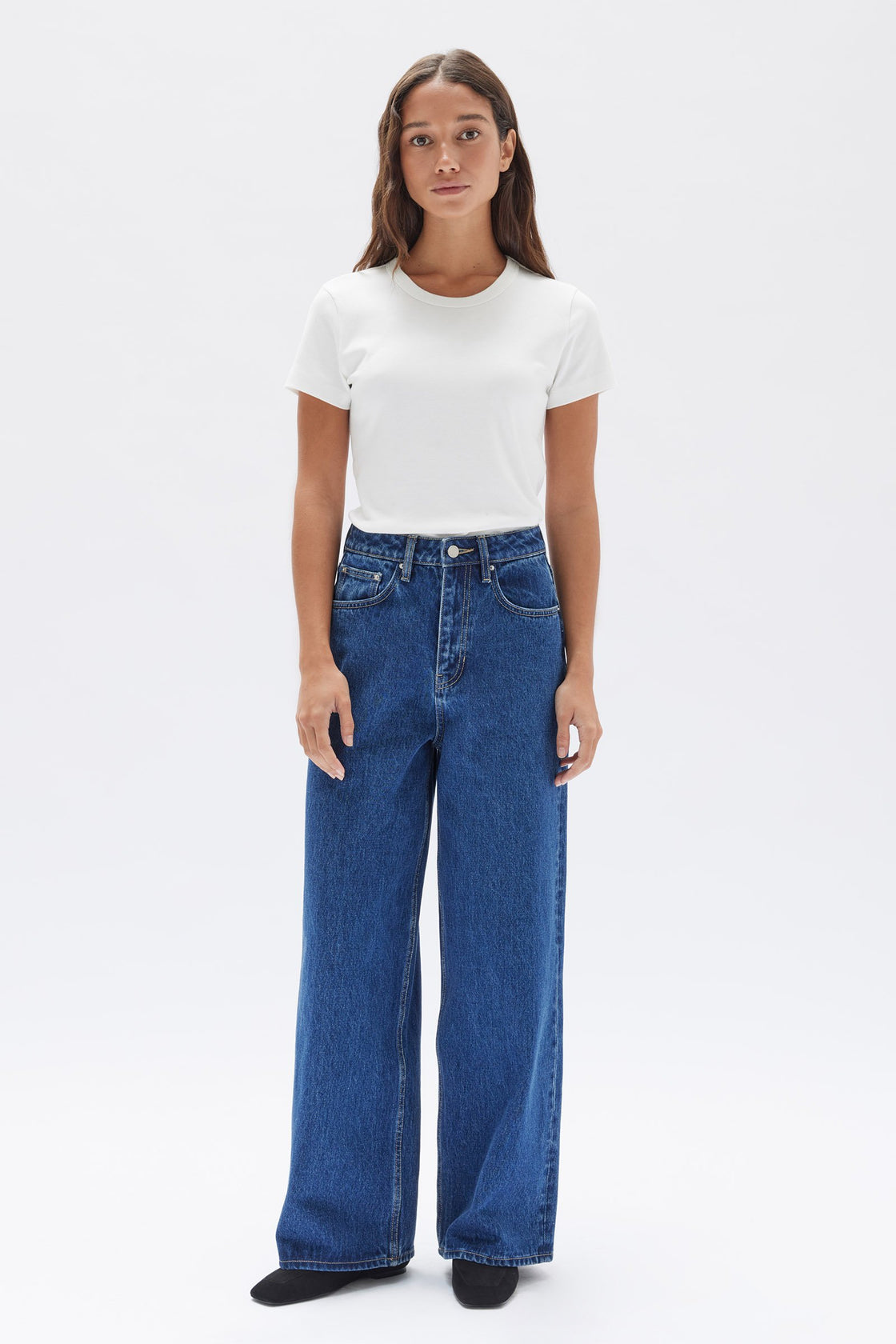 Womens Wide Leg Jean Heritage Blue | Assembly Label