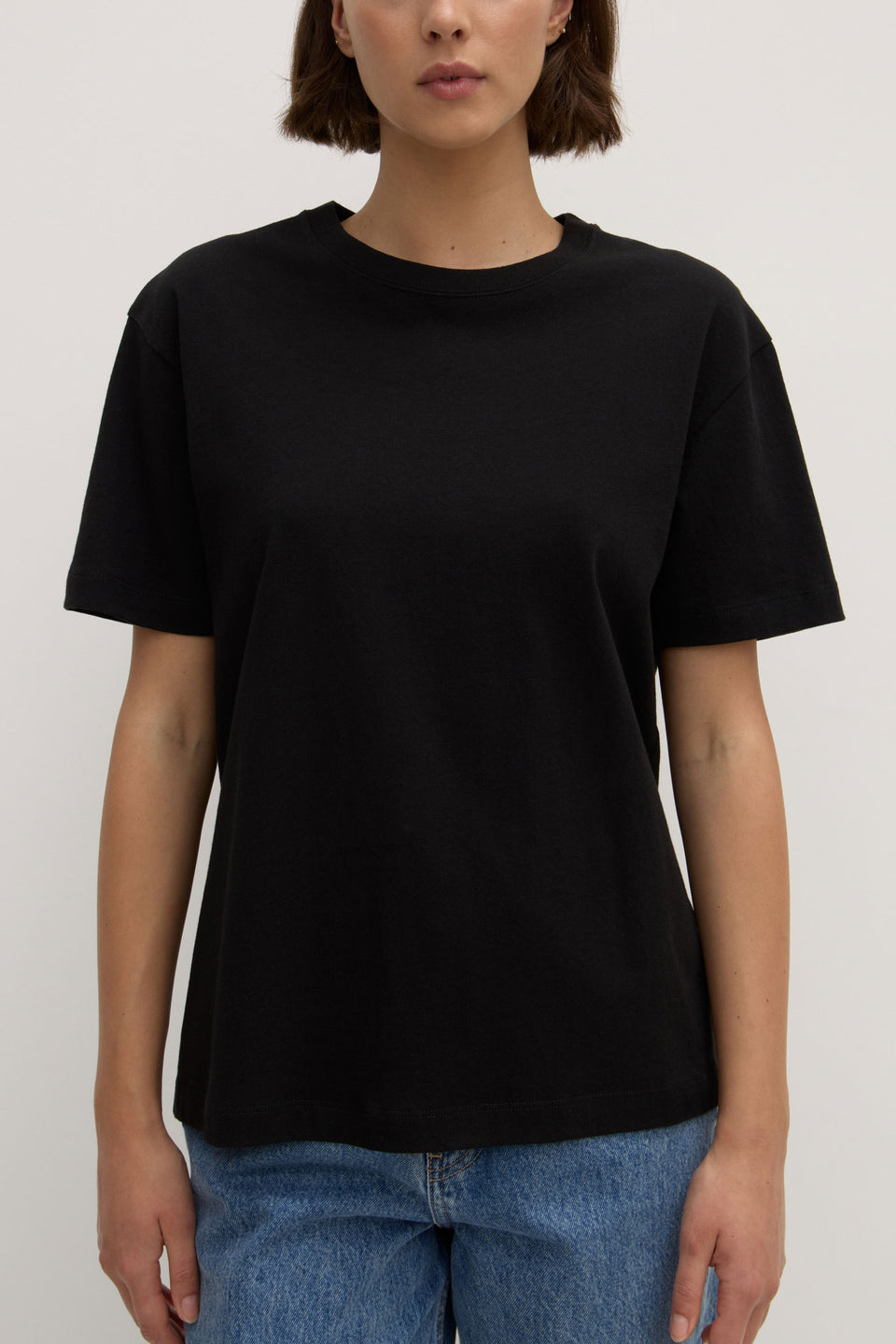 Womens Organic Base Tee Black | Assembly Label