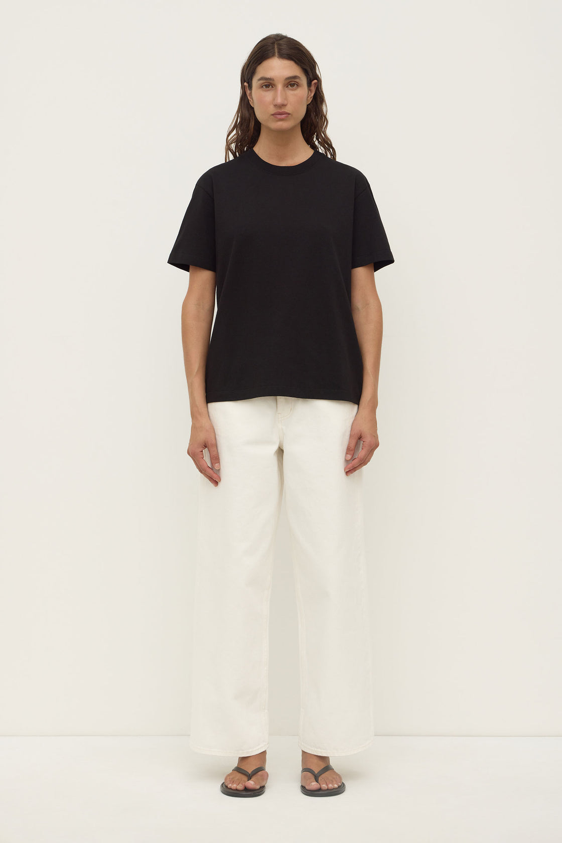 Womens Organic Base Tee Black | Assembly Label